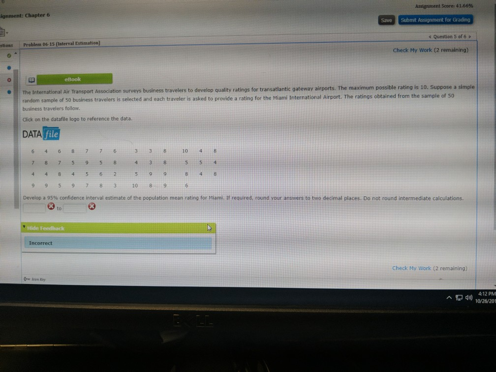 Solved Assignment Score: 41.66% ignment: Chapter 6 Save | Chegg.com Solved Assignment Score: 41.66% ignment: Chapter 6 Save | Chegg.com