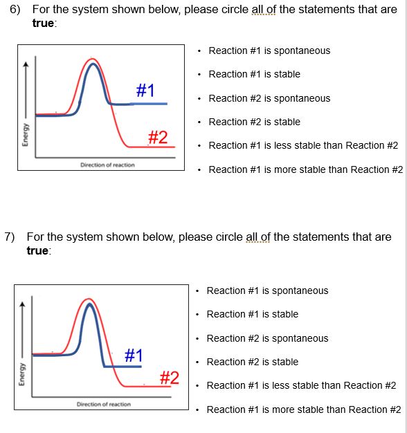 Solved 6) For the system shown below, please circle all of | Chegg.com