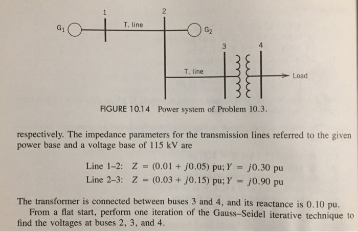 Solved 103 Shown In Fig 1014 Bus 1 Is Selected As The 