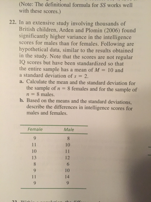 Solved (Note: The definitional formula for SS works well | Chegg.com