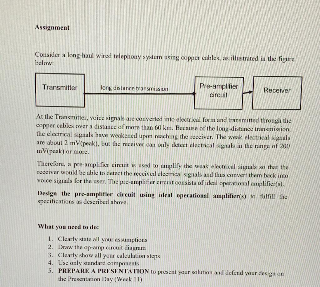 Solved Assignment Consider a long-haul wired telephony | Chegg.com