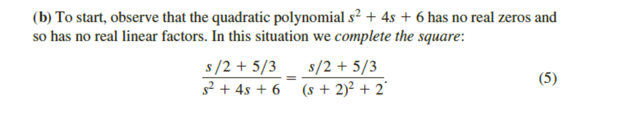 Solved (b) To start, observe that the quadratic polynomial | Chegg.com