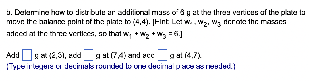 Solved A thin triangular plate of uniform density and | Chegg.com