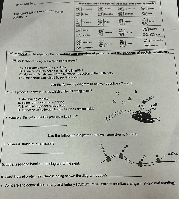 Solved This chart will be useful for some questions: Concept | Chegg.com