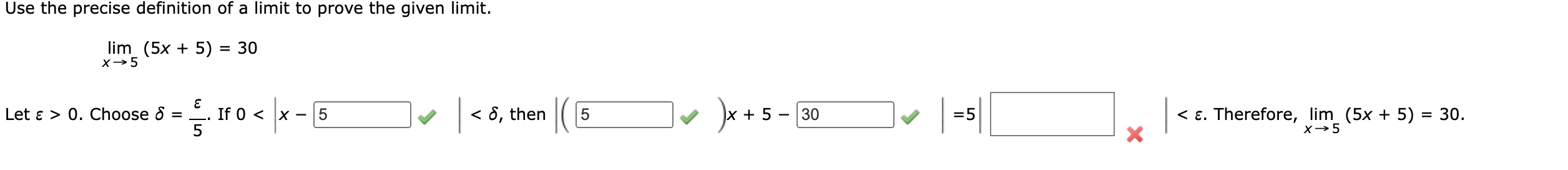 Solved Use The Precise Definition Of A Limit To Prove The