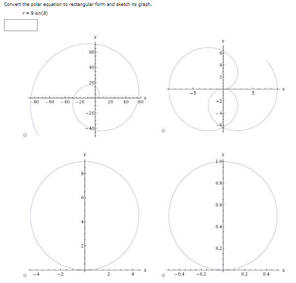 Solved Convert the polar equation to rectangular form and | Chegg.com