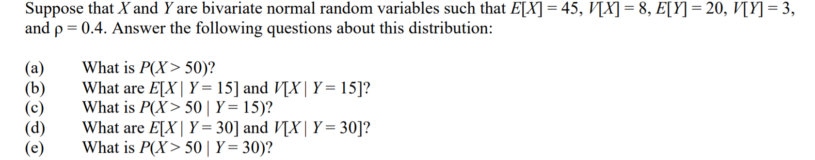 Solved Suppose that X and Y are bivariate normal random | Chegg.com