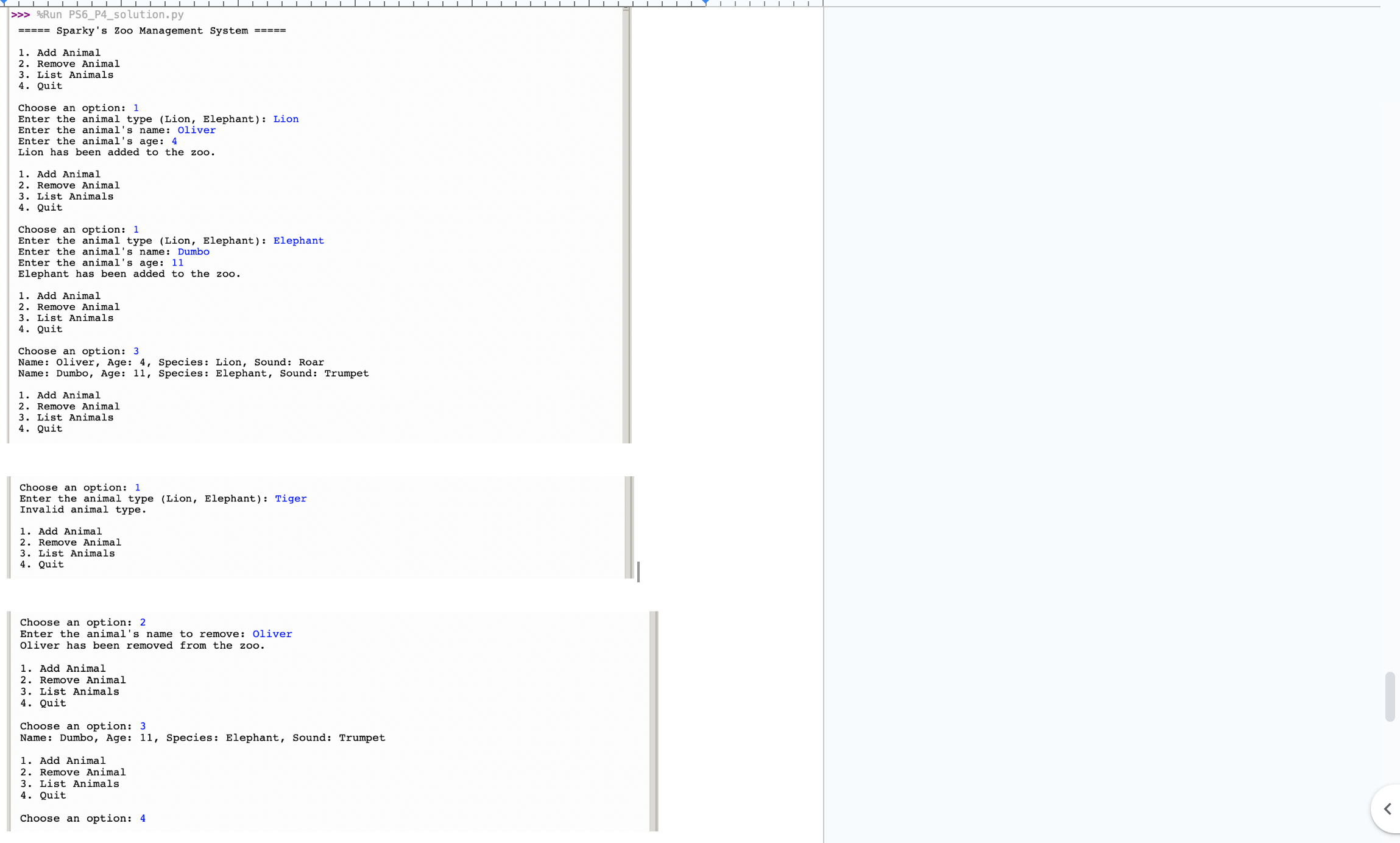 Solved I am having a difficult time making the output look | Chegg.com