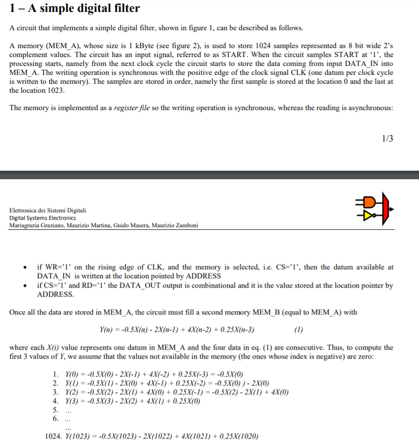 My questions are: -what is the vhdl code for MEM_A | Chegg.com
