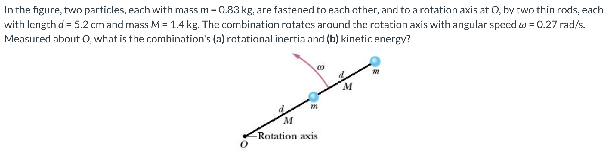 Solved In ﻿the figure, two particles, each with mass | Chegg.com