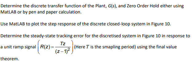 The continuous time control system can be described | Chegg.com