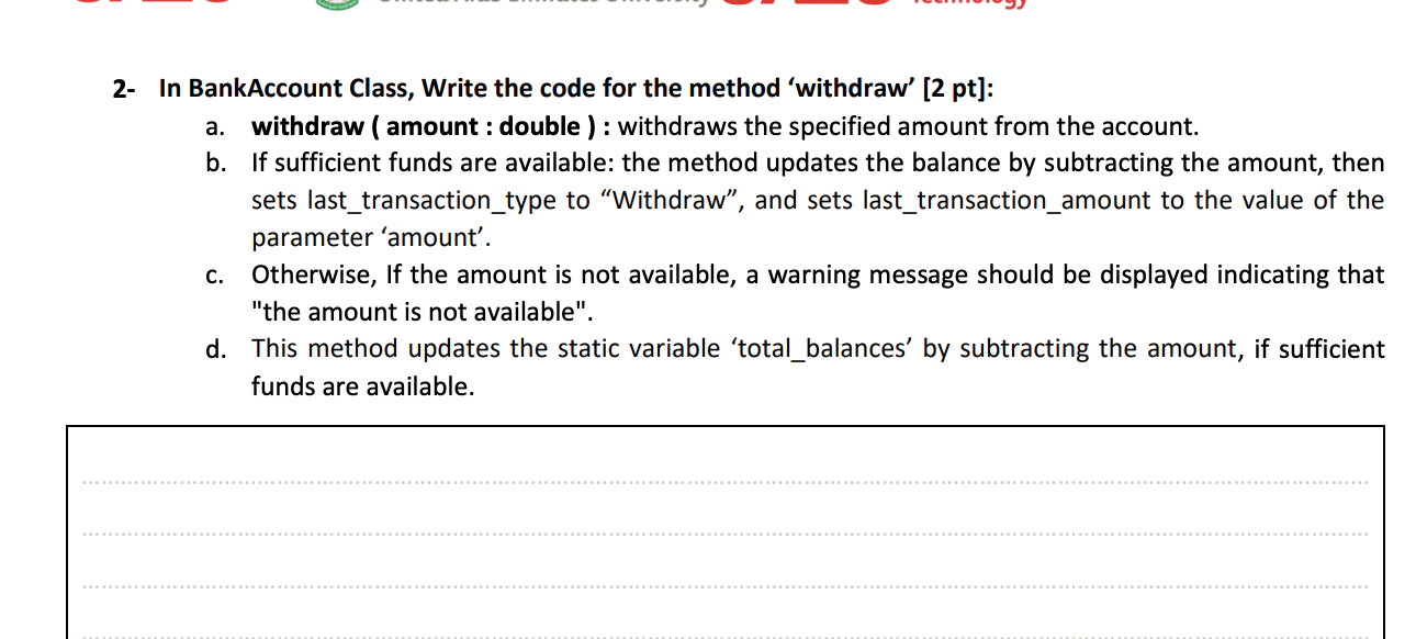 Solved Consider a banking system where each account has a | Chegg.com