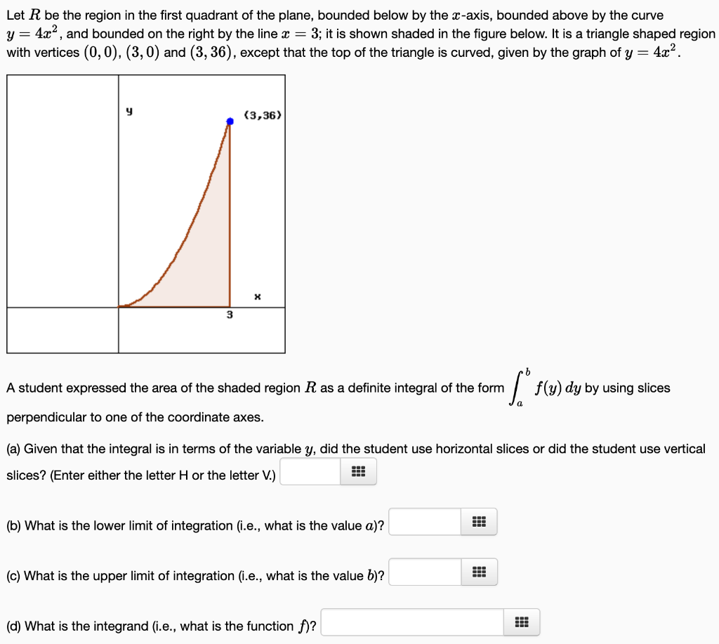 Solved Let R be the region in the first quadrant of the | Chegg.com