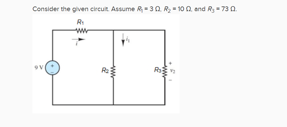 Solved Consider the given circuit. Assume R-3 Ω, R2-10 Ω, | Chegg.com