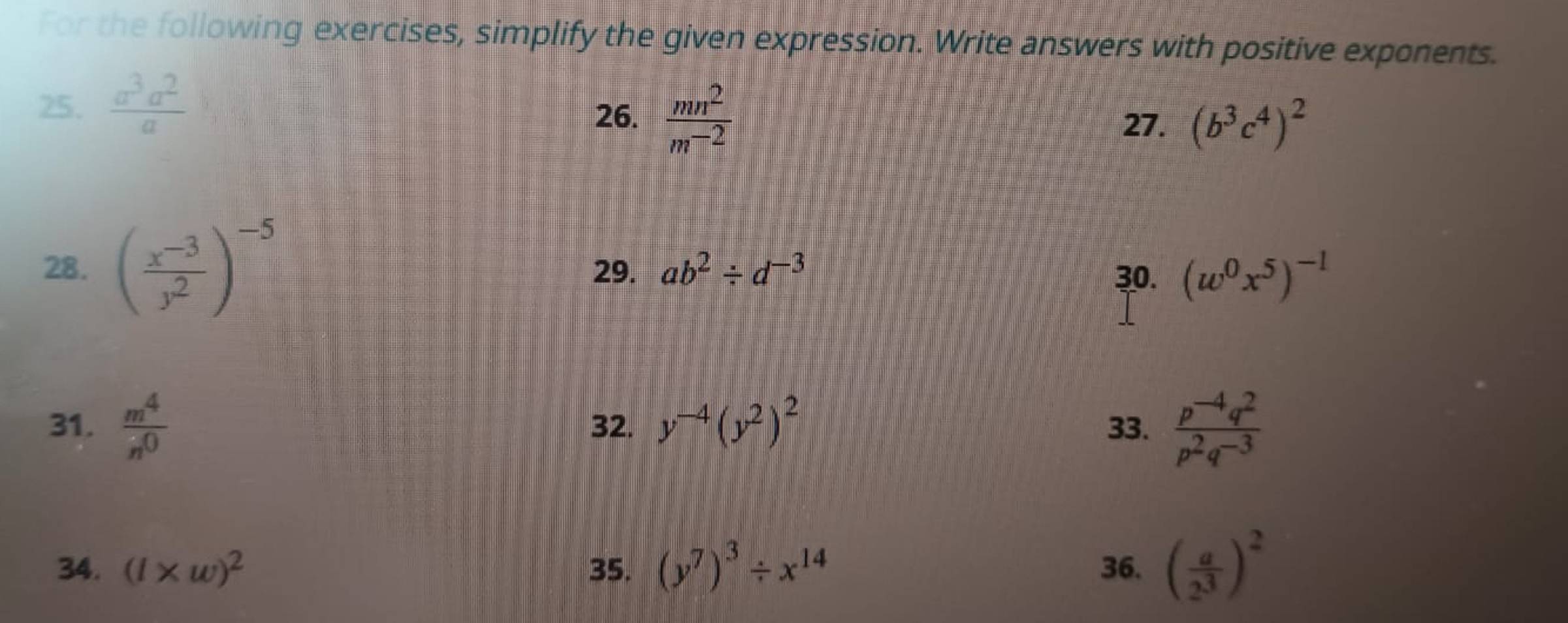 Solved Ollowing exercises, simplify the given expression. | Chegg.com