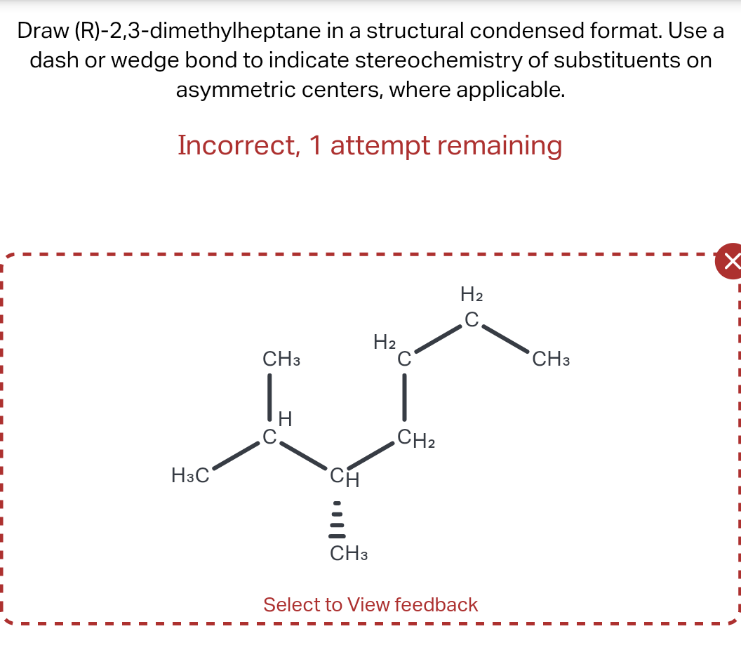 Solved Draw (R)-2,3-dimethylheptane in a structural | Chegg.com