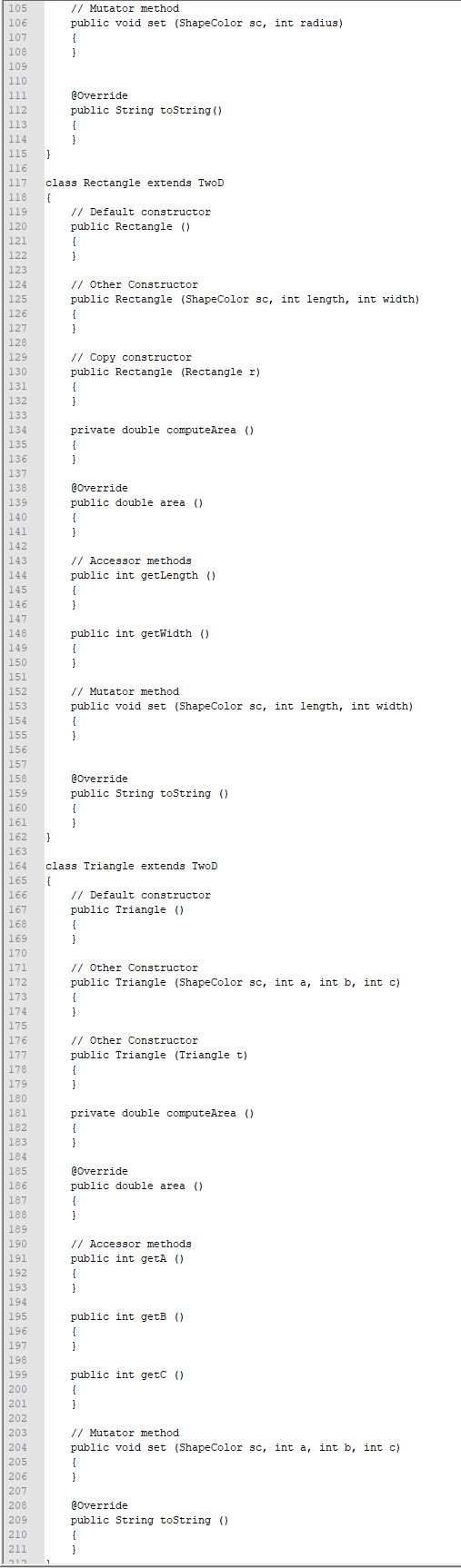 Object Oriented Design and Programming Objectives: | Chegg.com