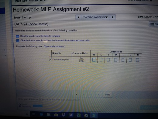 Solved Homework: MLP Assignment #2 Score: 0 of 1 pt 20110(1 | Chegg.com