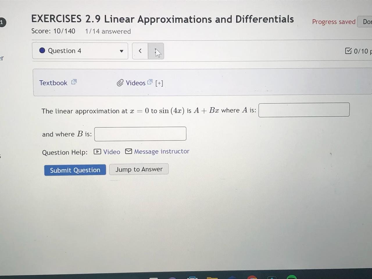 Solved EXERCISES 2.9 Linear Approximations and Differentials | Chegg.com