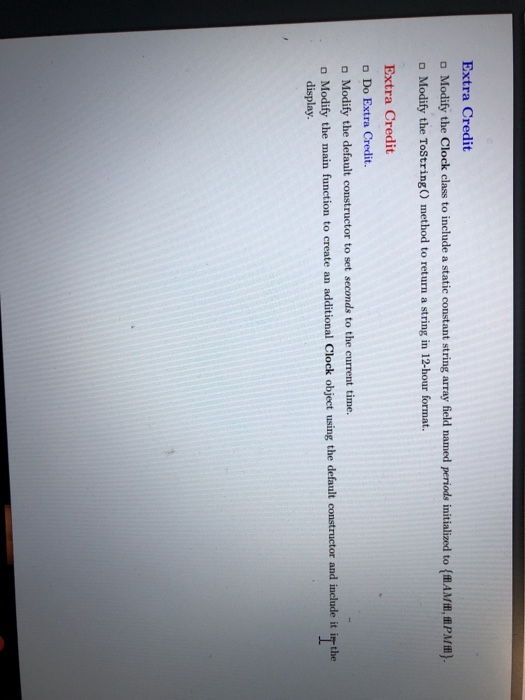Solved Assignment 5 - Clock Direction: Submit the typed | Chegg.com