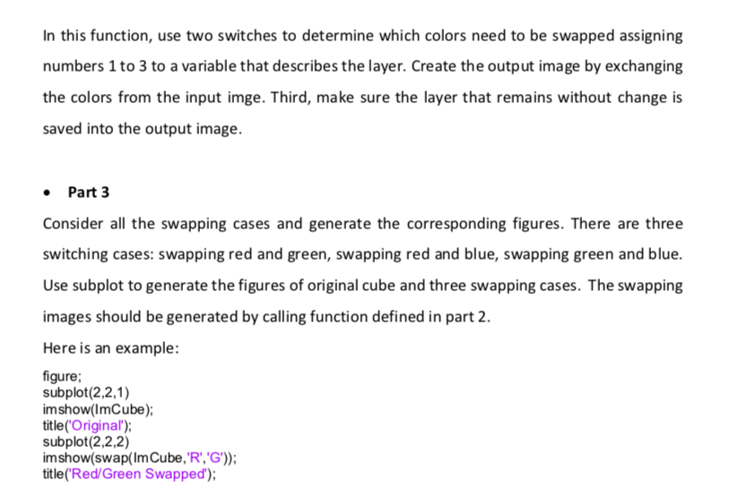 Solved Introduction: RGB color images in MATLAB are a 3-D | Chegg.com
