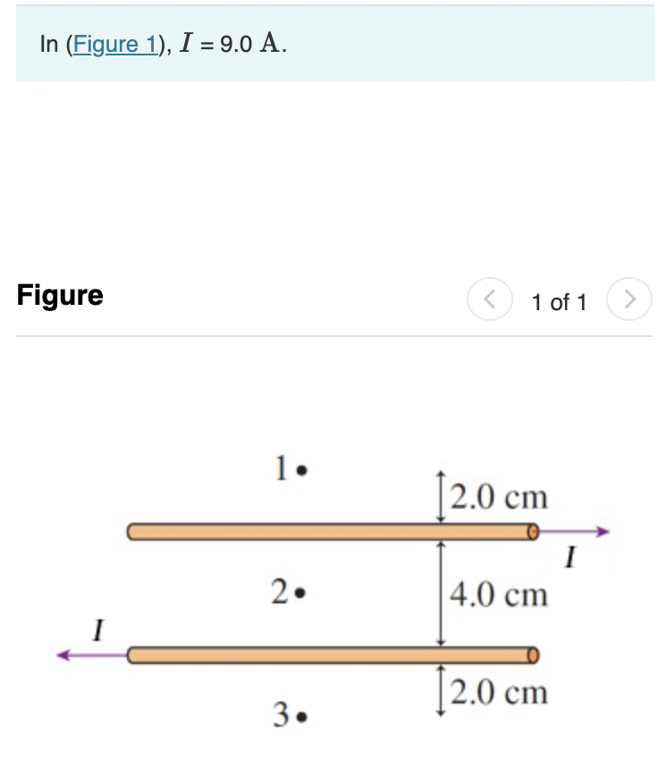 Solved What is the magnetic field strength at point 1, point | Chegg.com