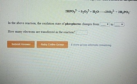 Solved In the above reaction, the oxidation state of | Chegg.com