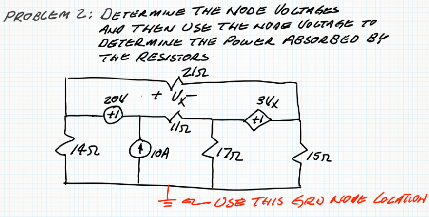 Solved PROBLEM Z: UsE NOOE-VOLTAGE ANALYSIS TO DETERMINE TWE | Chegg.com Solved PROBLEM Z: UsE NOOE-VOLTAGE ANALYSIS TO DETERMINE TWE | Chegg.com