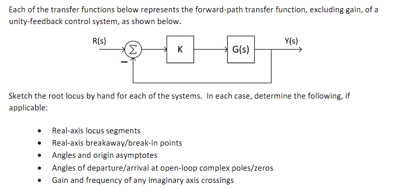 Solved Each of the transfer functions below represents the | Chegg.com