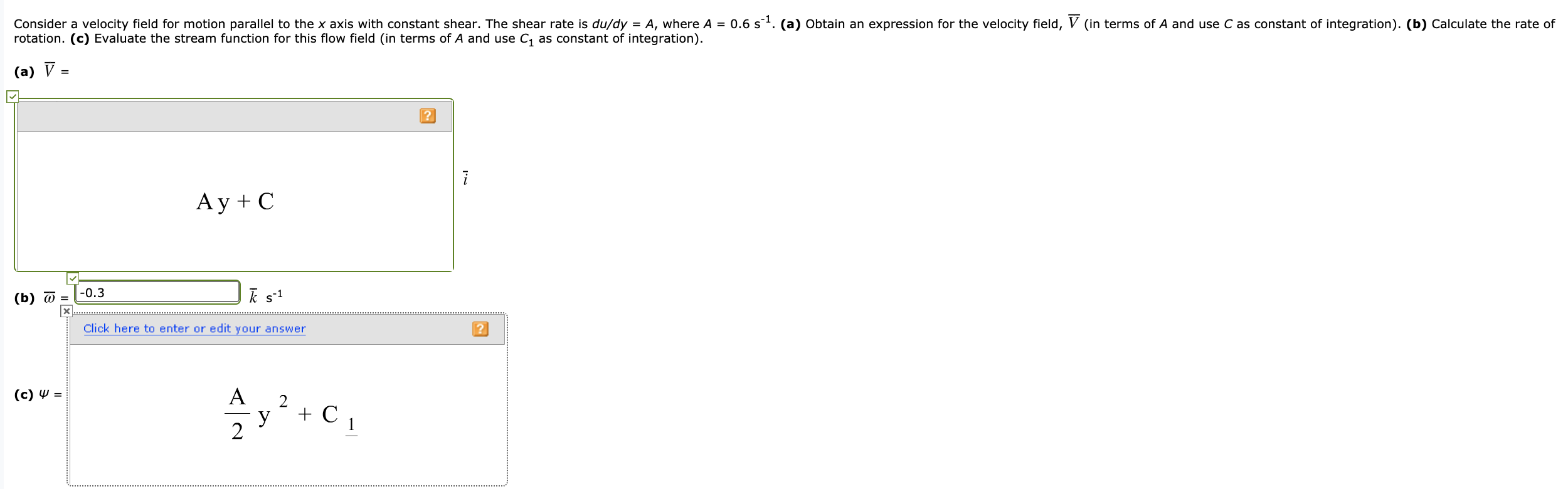 Solved Consider a velocity field for motion parallel to the | Chegg.com