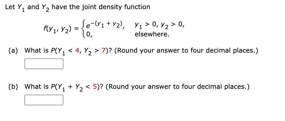 Solved Let Y1 and Y2 have the joint density function f(y1, | Chegg.com