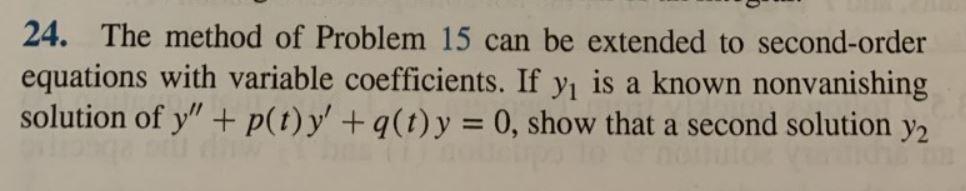 Solved 24. The method of Problem 15 can be extended to | Chegg.com