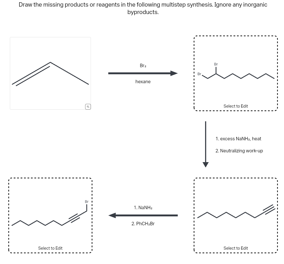 Solved Draw the missing products or reagents in the | Chegg.com