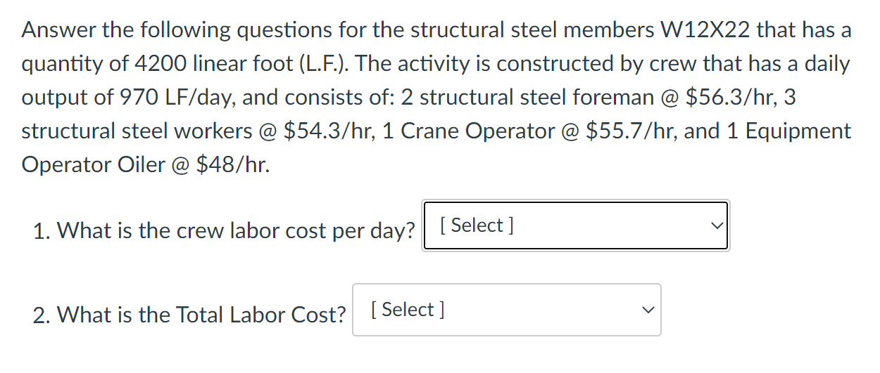Solved Answer the following questions for the structural | Chegg.com