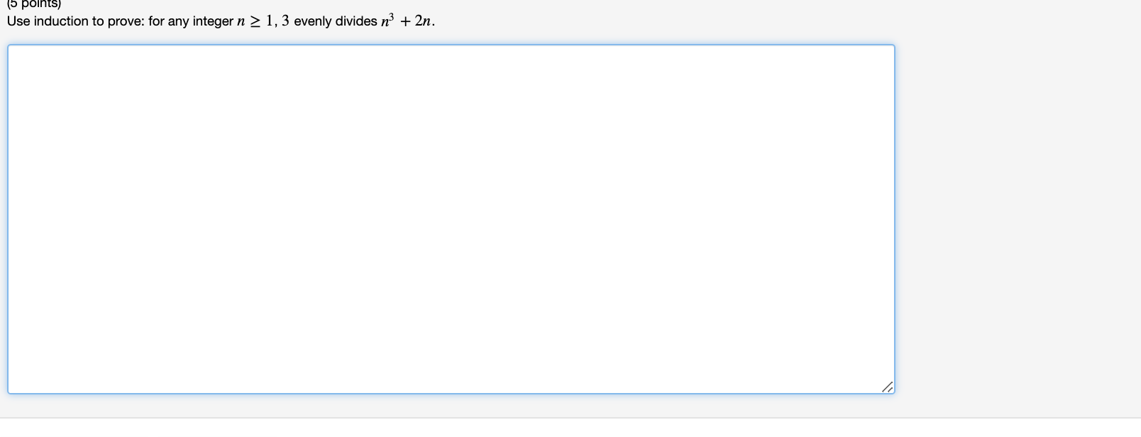 Solved (5 points) Use induction to prove: for any integer n | Chegg.com