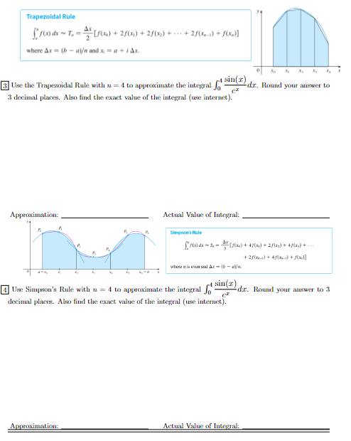 Solved Trapezoidal Rule | Chegg.com