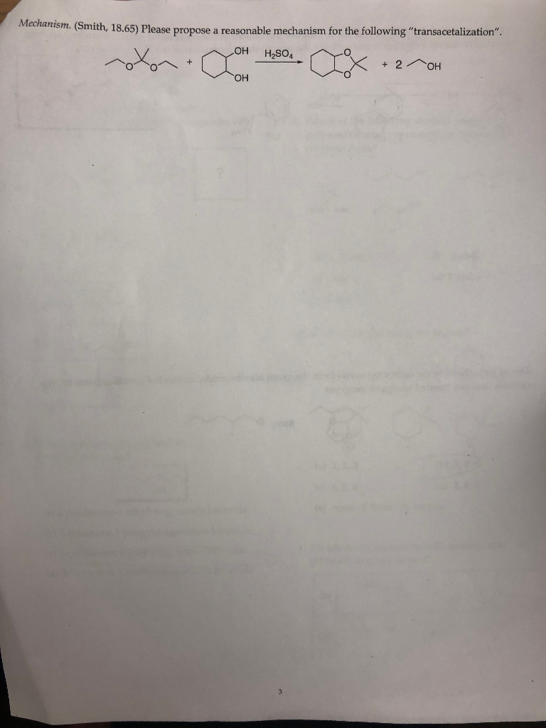 Solved 2. (Smith, 18.65) Please propose a reasonable | Chegg.com