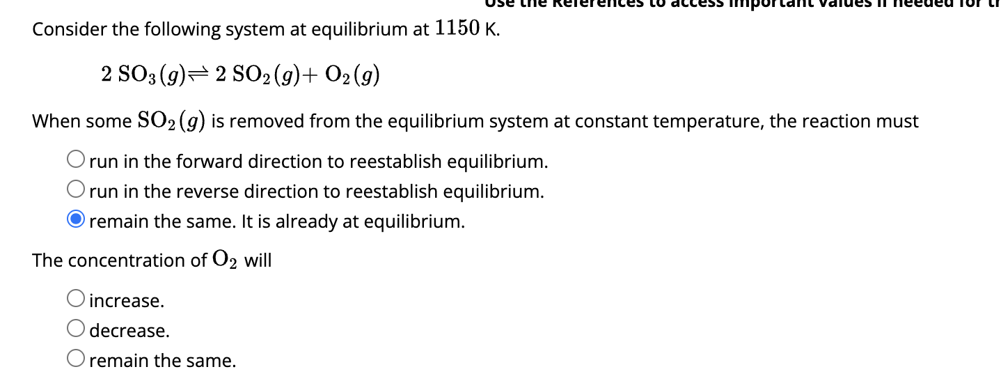 Solved Consider the following system at ﻿equilibrium | Chegg.com