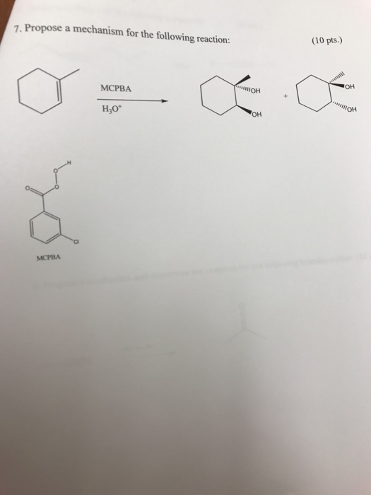 Solved Propose a mechanism for the following reaction: | Chegg.com