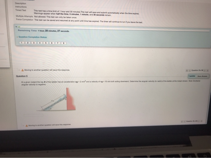 Solved Test Information Description Instructions Timed Test | Chegg.com