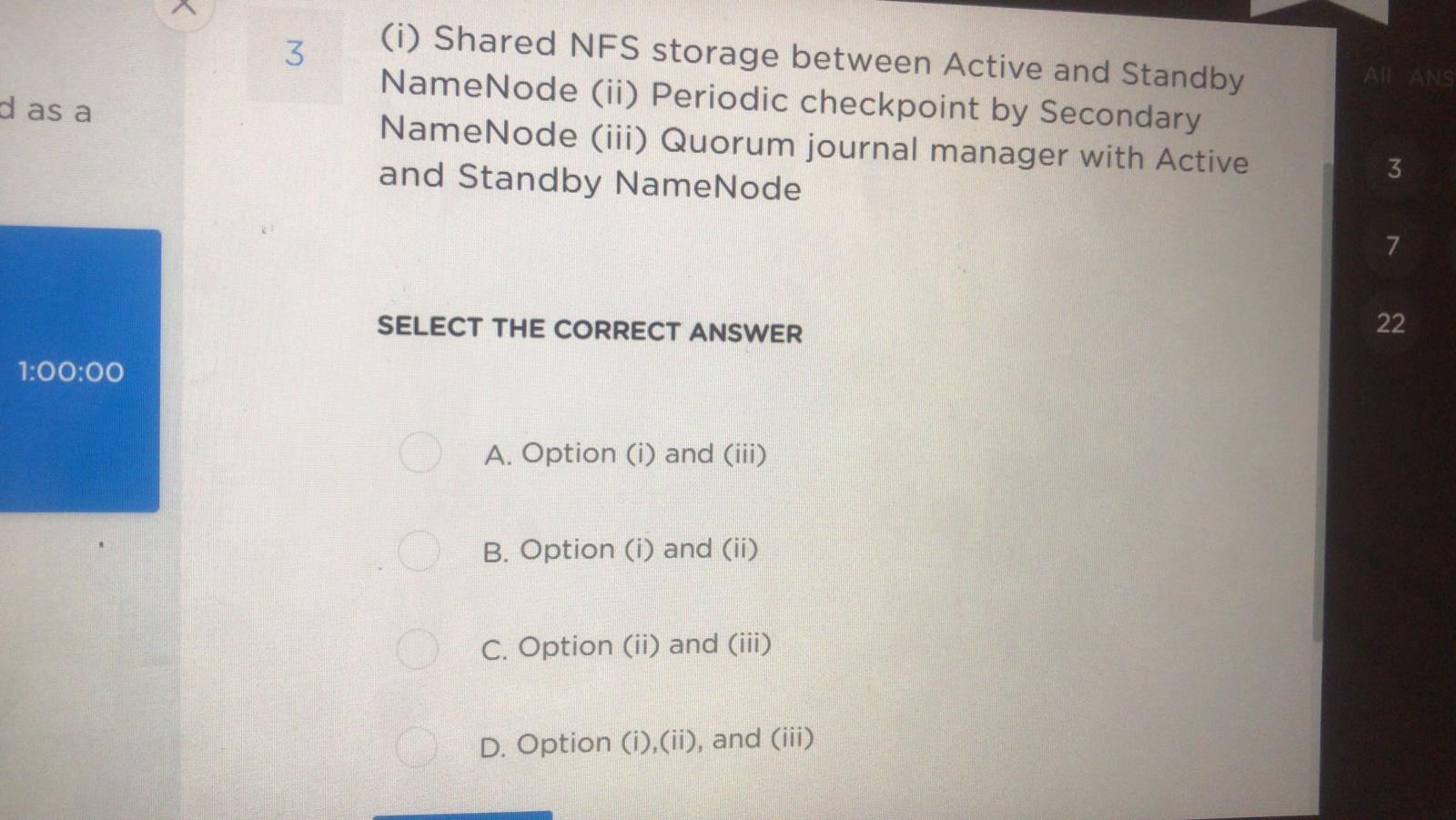 Solved (i) Shared NFS storage between Active and Standby | Chegg.com