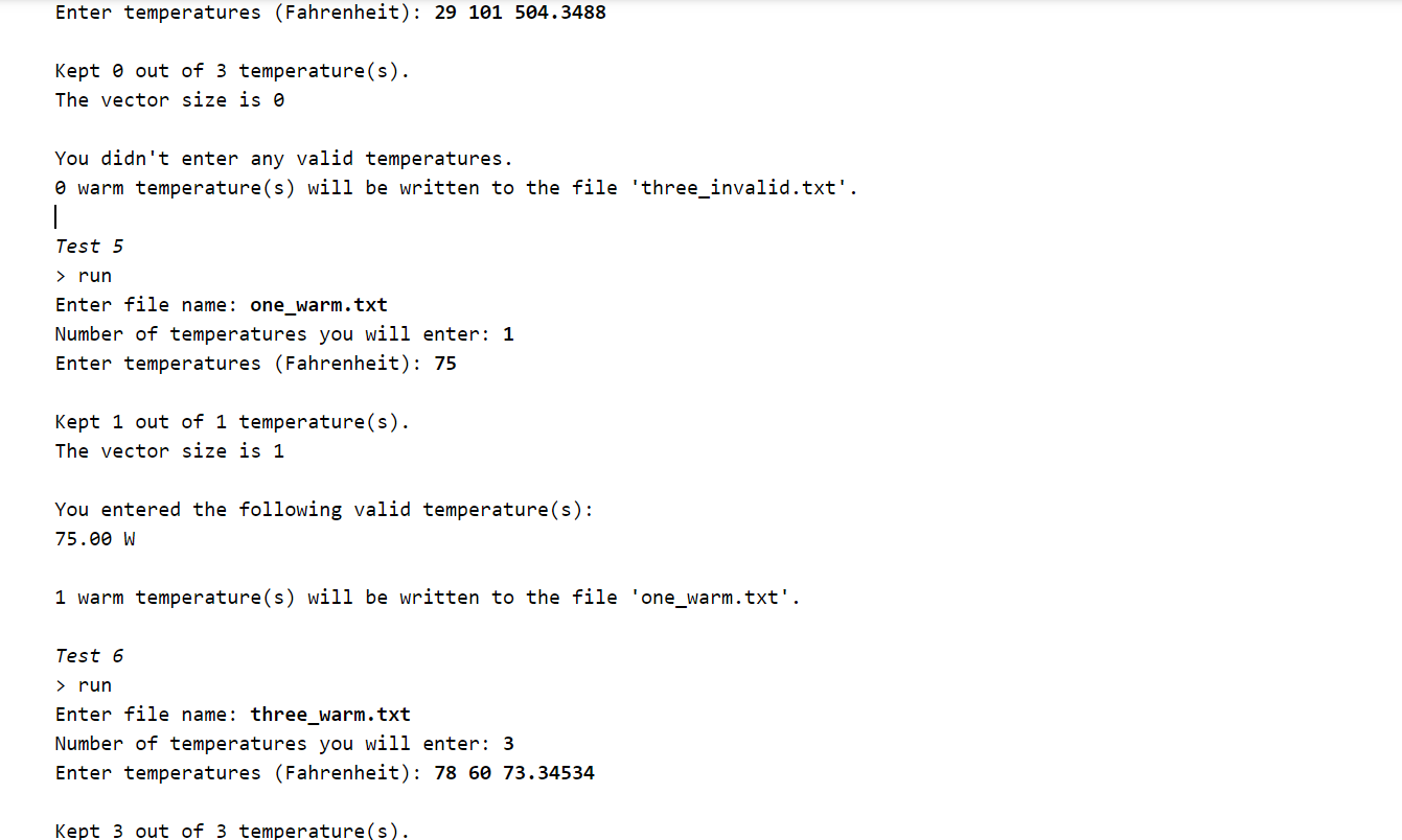 Solved Write a C++ program that reads temperatures (in | Chegg.com