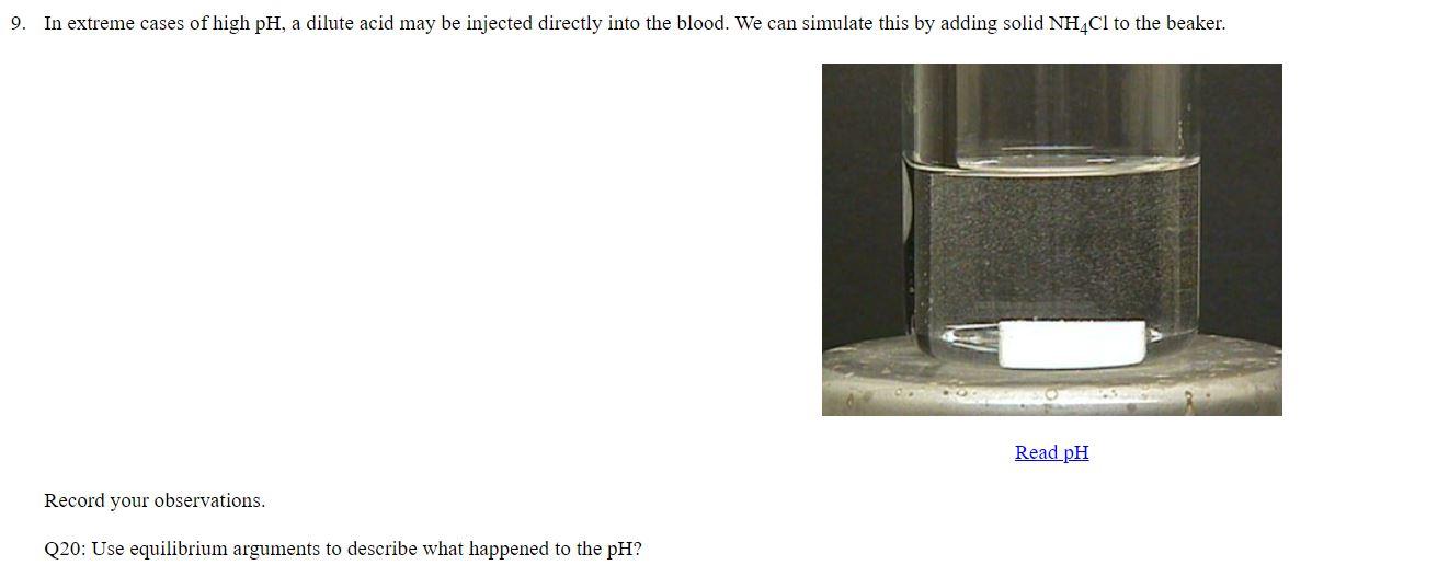 Solved In extreme cases of high pH, a dilute acid may be | Chegg.com