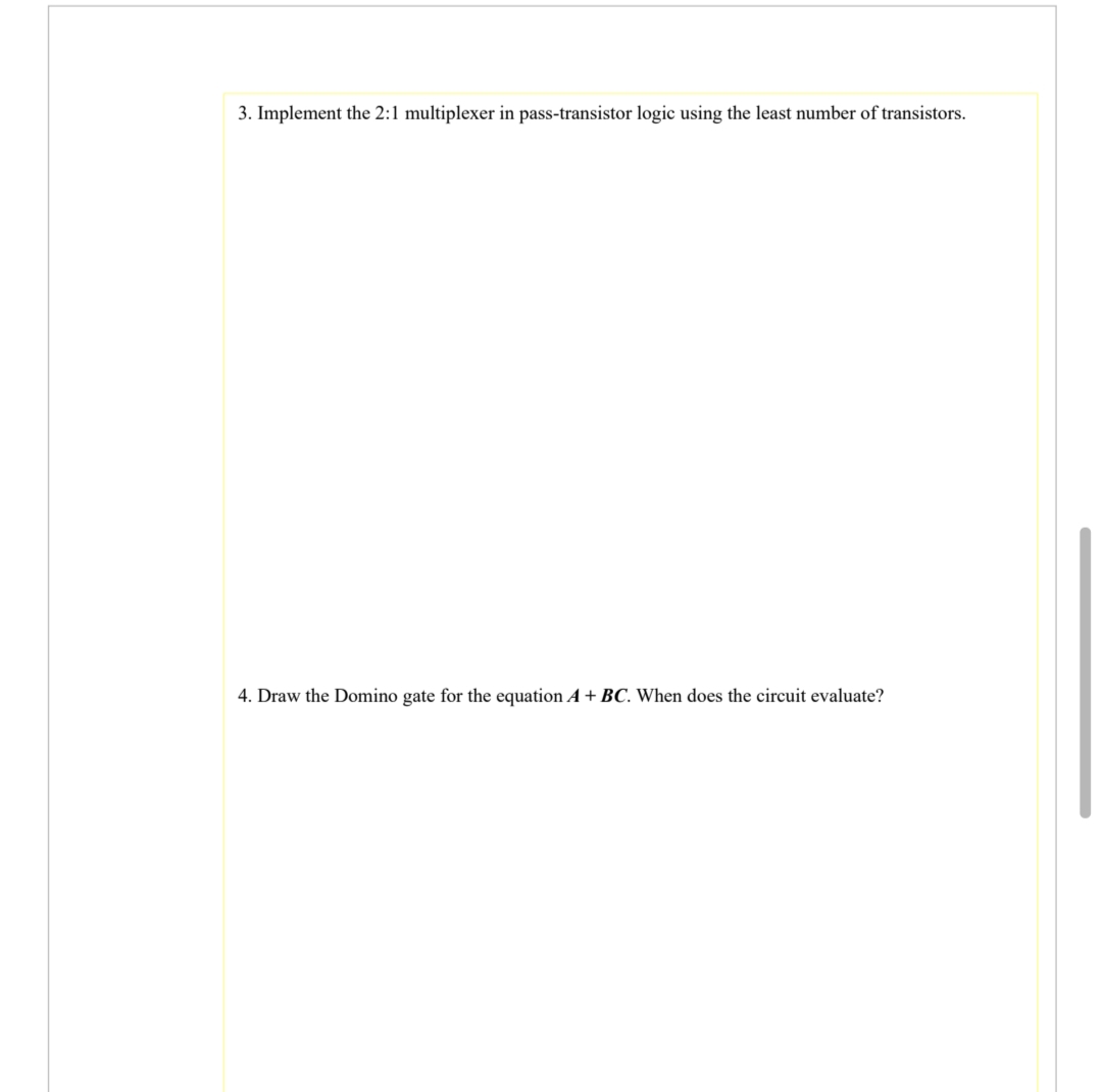 Solved 3. Implement the 2:1 multiplexer in pass-transistor | Chegg.com
