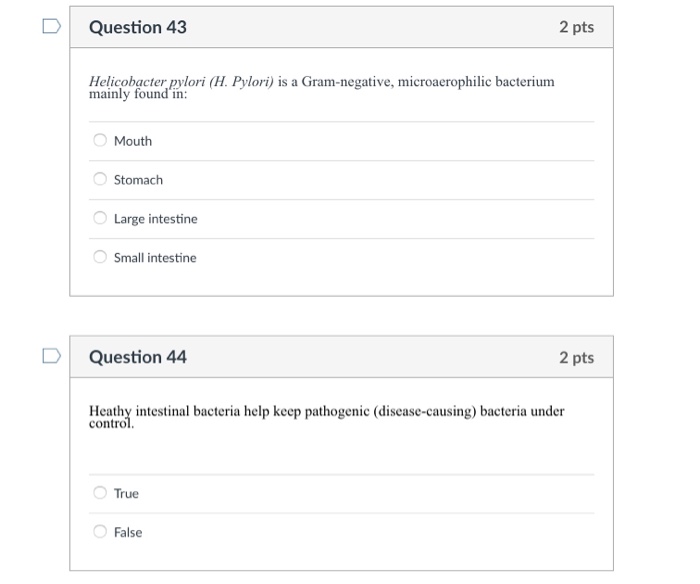 Solved Helicobacter pylori (H. Pylori) is a Gram-negative, | Chegg.com