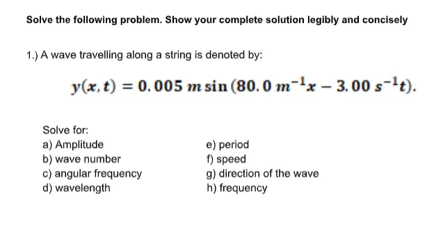 Solved Solve the following problem. Show your complete | Chegg.com