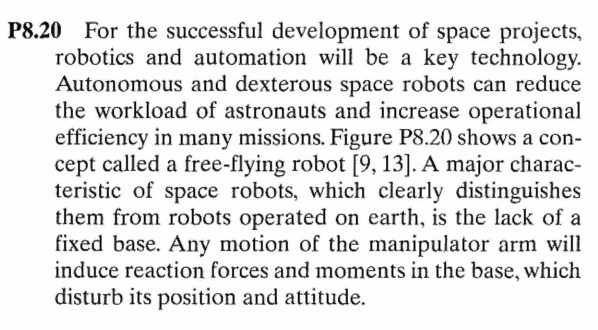 Solved P8.20 For the successful development of space | Chegg.com