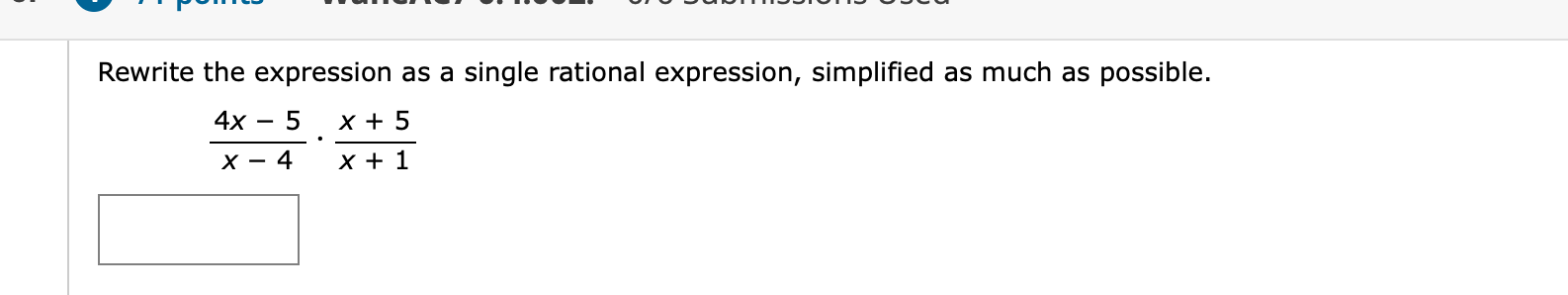 Solved Rewrite the expression as a single rational | Chegg.com