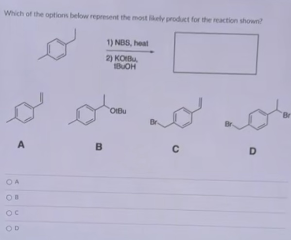 Which of the options below represent the most likely | Chegg.com