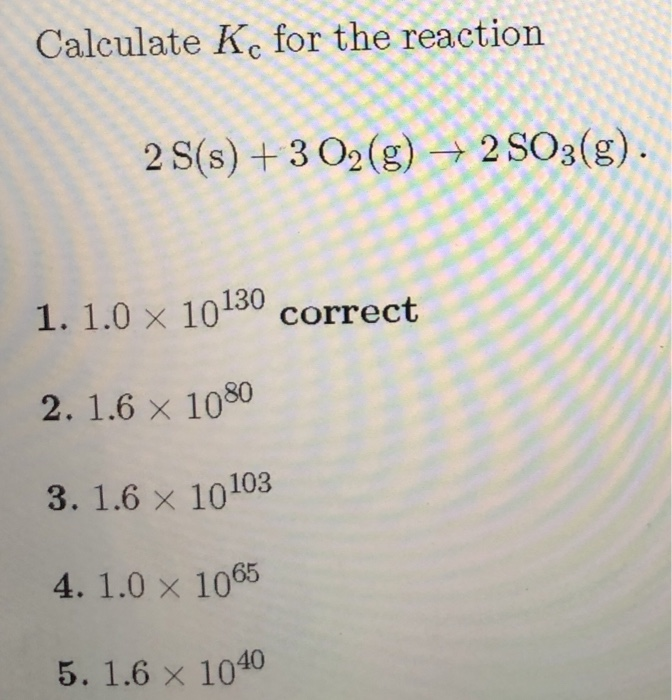 Solved Consider the reactions SO2(g) O2(g) S(s) K 2.5 x | Chegg.com